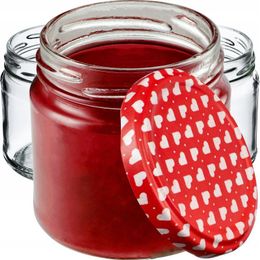Kleine Einmachgläser 200 ml, Marmeladengläser mit Deckel, fi66 mm, Minigläser für Honig und Ge - Kadax