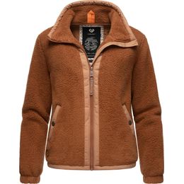 Ragwear Fleecejacke 'Nordicka' Damen Gr&ouml;&szlig;e XS karamell / cognac