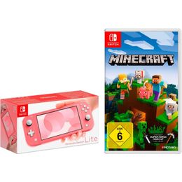 Nintendo Switch Switch Lite + Minecraft, rosa