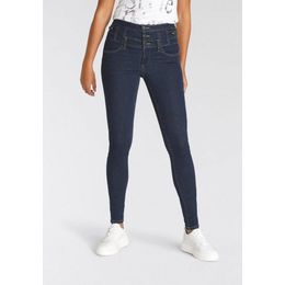 Arizona Skinny-fit-Jeans High Waist, blau