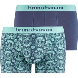 Bruno Banani Pants, 2er-Pack, Logo-Bund, für Herren, blau, XL