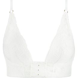 Aubade Kiss Of Love Triangel-BH, floral, Dekoperlen, für Damen, weiß, M