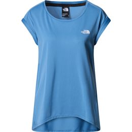 The North Face® T-Shirt, Logo-Print, Ärmelaufschlag, für Damen, blau, M