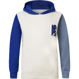 Noppies Hoodie "Destin", Rippbündchen, Colour-Blocking, für Babys und Kleinkinder, weiß, 116