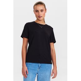 Nümph Nümph T-Shirt, Rundhals-Ausschnitt, für Damen, schwarz, XL