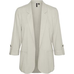 Véro Moda VERO MODA® Blazer, Leinen-Anteil, 3/4 Arm, für Damen, beige, L