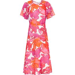 comma, Sommerkleid, 3/4-lang, Reißverschluss, für Damen, pink, 42