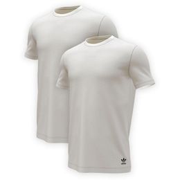 adidas originals Unterhemd Comfort Core Cotton (2er Pack) mit Rundhalsausschnitt, weiß