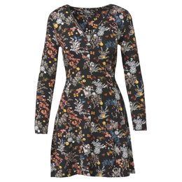Koroshi Kleid Damen Gr&ouml;&szlig;e 44 bunt Winterkleid
