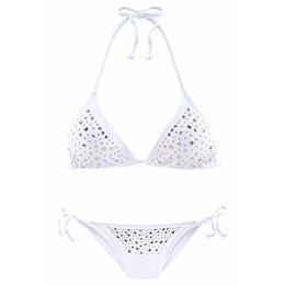 JETTE Triangel-Bikini Damen Gr&ouml;&szlig;e M wei&szlig;