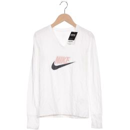 Nike Damen Langarmshirt, weiß, Gr. 36