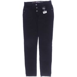 PLEASE Damen Jeans, schwarz, Gr. 0