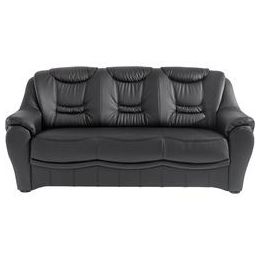 Sit & More 3-Sitzer SIT & MORE "Benson" Sofas Gr. B/H/T: 193cm x 94cm x 95cm, Luxus-Kunstleder, schwarz