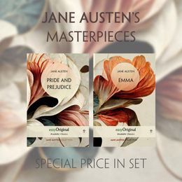 Jane Austen's Masterpieces (with audio-online) - Readable Classics - Unabridged english edition with improved readability, m. 2 Audio, m. 2 Audio, 2 Teile - Jane Austen, Gebunden