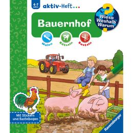 RAVENSBURGER VERLAG Wieso? Weshalb? Warum? aktiv-Heft: Bauernhof, Kartoniert (TB)