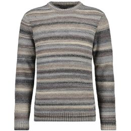 Rundhalspullover Ragman Gr. 52, silberfarben (silbergrau) Herren Pullover Rundhalspullover