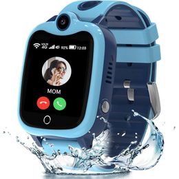 ELEJAFE Fur Jungen Mädchen Geschenk mit GPS und Telefon Wasserdicht Schulmodus Smartwatch
