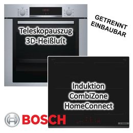 Bosch Backofen-Set Kindersicherung mit Induktionskochfeld DirectSelect