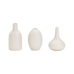 G.Wurm GmbH Dekovase Vasen Set aus Keramik in grau 3er-Set