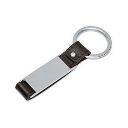 UNIQUE Schlüsselanhänger Schlüsselanhänger aus Leder und Stahl AS0036