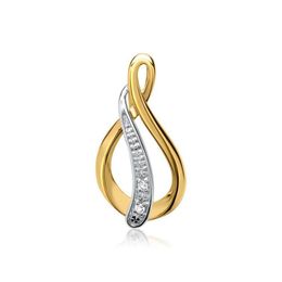 UNIQUE Kettenanhänger Diamantanhänger 585er Gold DP0111