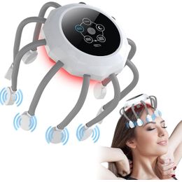 DOPWii Massagegerät Kopfmassage Elektrische mit Rotes Licht
