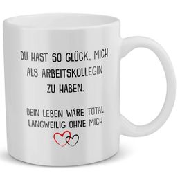 22Feels Tasse Wichteln Arbeitskollegin Geschenk von Frau Lustig Büro Kaffee Frauen