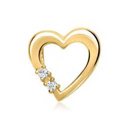 UNIQUE Kettenanhänger Diamantanhänger 585er Gold DP0090