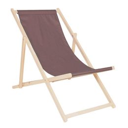 Systafex® Gartenliege Relaxliege Liegestuhl Strandstuhl Gartenliege Sonnenliege Liege braun