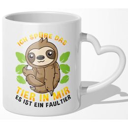 22Feels Tasse Faultier Süßes Tier Spruch KaffeeGeschenk Arbeitskollege Büro Humor