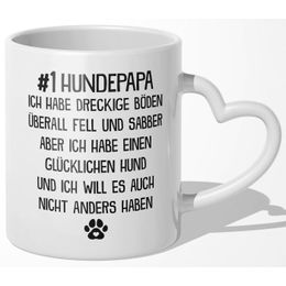 22Feels Tasse Bester Hundepapa Herrchen Geschenk Hundeliebe Welpe Kaffeetasse Hund