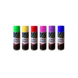 HAC24 Kreidespray 6er Set Sprühkreide Set Kreide Markierungsspray Sprüh Kreidefarbe