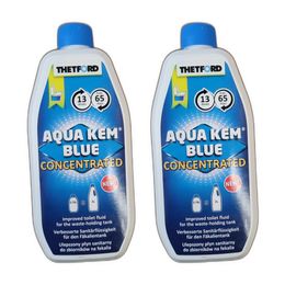 Thetford 2 x Thetford Aqua Kem Blue Konzentrat Sanitärzusatz 780ml Campingtoilettenreiniger