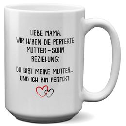 22Feels Tasse Mama Geschenk von Sohn Muttertag Geburtstag Mutter Weihnachten Frauen