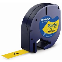 Dymo Kugelschreiber Dymo Letratag Band Plastik gelb 12 mm x 4 m