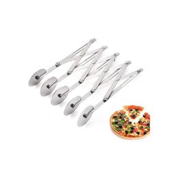 FIDDY Pizzaschneider Pizza Cutter-Edelstahl Pie Cutter-Pizza-schneider-5 Runden