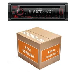 JUST SOUND best choice for caraudio Autoradio Einbaupaket mit KDC-BT460U für Seat Cordoba Typ 6K/6C Autoradio