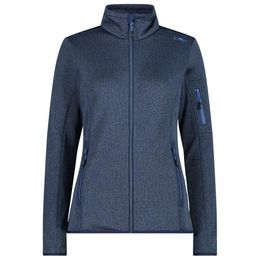 CMP - Women's Jacket Knitted + Mesh - Fleecejacke Gr 34 blau