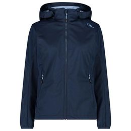 CMP - Women's Jacquard Softshell Jacket Zip Hood - Softshelljacke Gr 36 blau