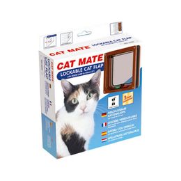 CAT MATE Katzenklappe Katzentür mit Magnetverschluss 234 B braun