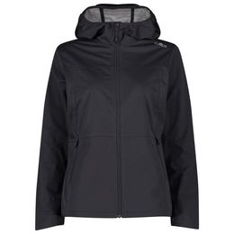 CMP - Women's Extralight Softshell Jacket w/ Fix Hood - Softshelljacke Gr 34 schwarz/grau