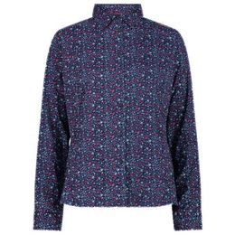 CMP - Women's Longsleeve Shirt with Pattern - Bluse Gr 34 blau