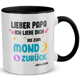 22Feels Tasse Papa Geschenk Vatertag von Sohn Vater Geburtstag Kaffeetasse Mann