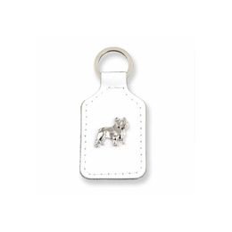 Monkimau Schlüsselanhänger Französische Bulldoggen Schlüsselanhänger Leder Tier Figur (Packung)