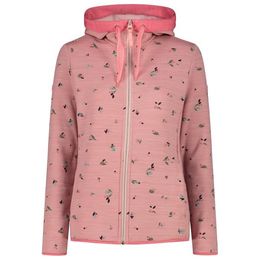 CMP - Women's Printed Stretch Jacket Fix Hood - Fleecejacke Gr 34 rosa