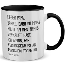 22Feels Tasse Papa Geschenk Vatertag von Sohn Vater Geburtstag Kaffeetasse Mann