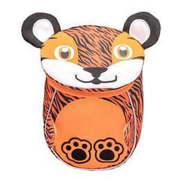 Belmil® Kindergartenrucksack Mini Animals Tiger Kunstfaser orange/schwarz
