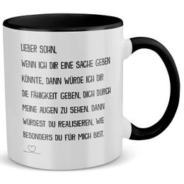 22Feels Tasse Sohn Geschenk Geburtstag 18 Jahre Kind Abi Master Bachelor Weihnachten