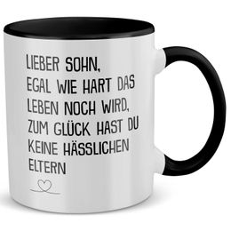 22Feels Tasse Sohn Geschenk Geburtstag 18 Jahre Kind Abi Master Bachelor Weihnachten