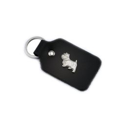 Monkimau Schlüsselanhänger West Highland Terrier Schlüsselanhänger Leder Tier Figur (Packung)